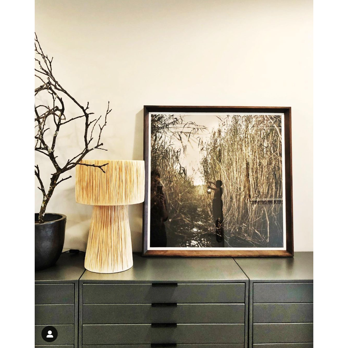 Raffia Hightower Lamp - Natural – MŪNUS